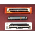 Three 00 gauge Class 47 diesel locomotives: a boxed Hornby 47487 in ...