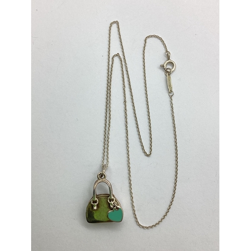 Tiffany & Co; A Novelty Handbag Pendant, stamped "Tiffany & Co" "©T&Co ...