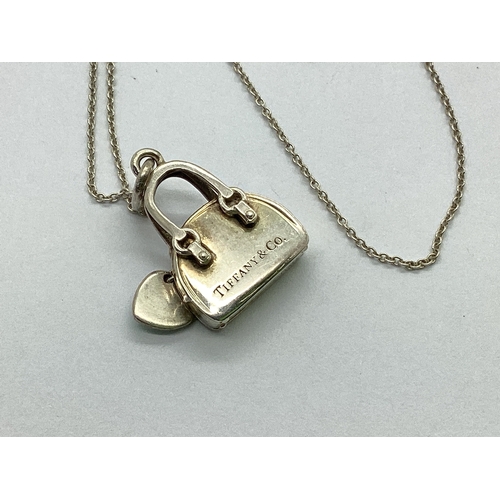 Tiffany & Co; A Novelty Handbag Pendant, stamped "Tiffany & Co" "©T&Co ...