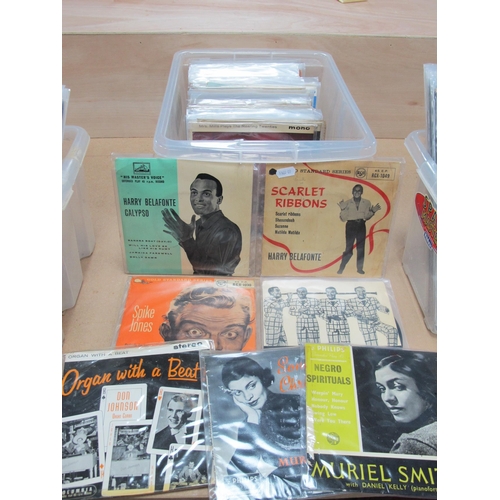 A lot of 80+ Vocal & Jazz 7” EPs, mainly 1950s, includes records by ...