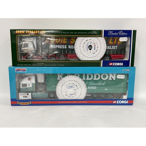 Two Corgi 1:50 Scale Diecast Model Commercial Vehicles. #CC12901 Scania ...