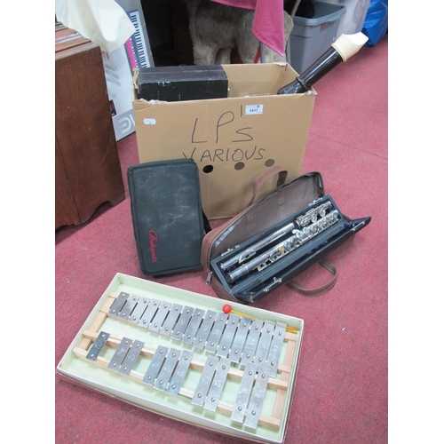 A Collection of Music Instruments, including Westfiels, Guitar, Yamaha ...