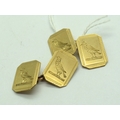 A Pair of 9ct Gold Cufflinks, the engine turned panels with engraved ...