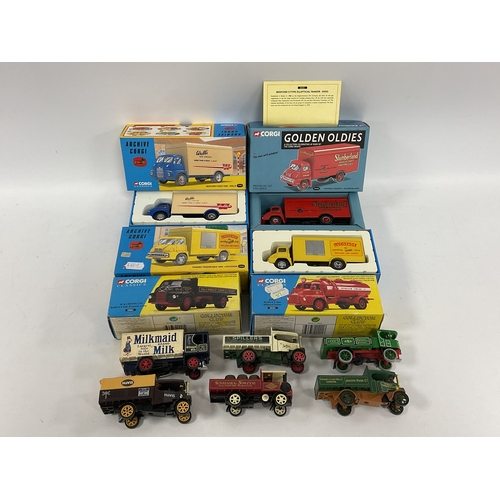 Eleven Diecast Model Commercial Vehicles by Corgi, Matchbox to include ...
