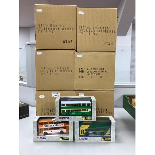 Thirty Six Diecast Model Buses by Sunbeam Models - Corgi. Comprising of ...