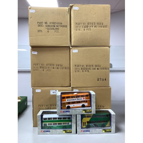 Thirty Six Diecast Model Buses by Sunbeam Models - Corgi. Comprising of ...