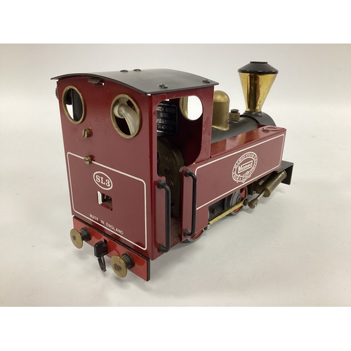 A Mamod S.L.3 Live Steam 'O' Gauge/7mm 0-4-0 Tank Locomotive, spirit ...