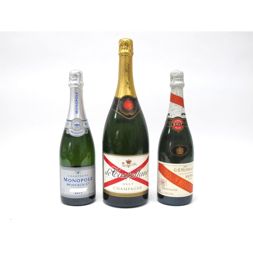 Champagne - Monopole Heidsieck Silver Top, 750ml.; G. H. Mumm Cordon ...