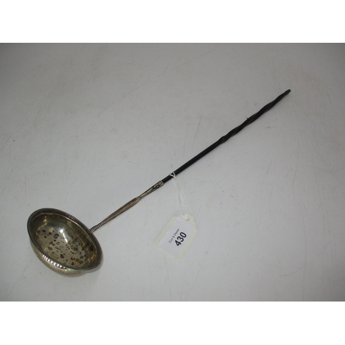 Georgian Silver and Whale Bone Toddy Ladle