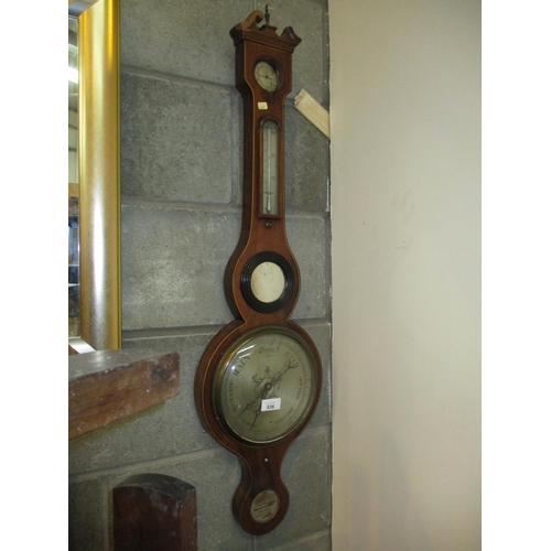 Victorian Mahogany Barometer