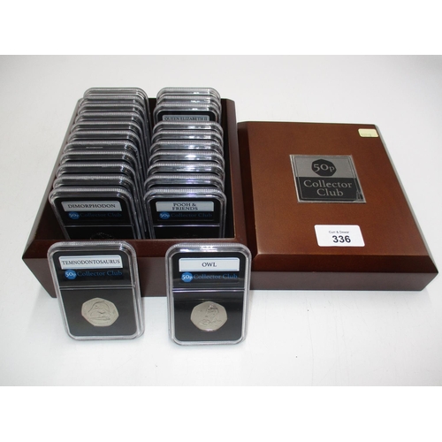 Boxed Set of 23 50p Collector Club Coins