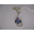 Ortak Silver and Enamel Pendant in Graduated Shades of Purple Enamel ...