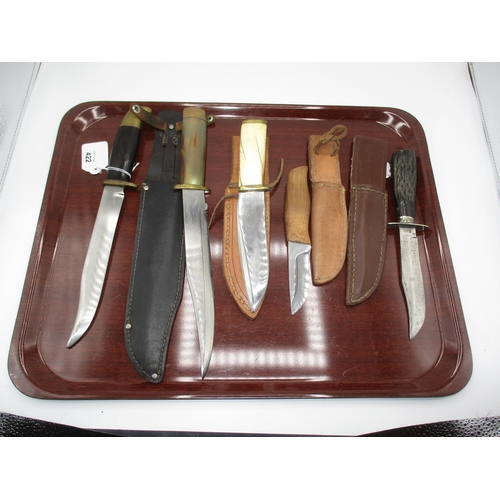 Five Hunting Knives