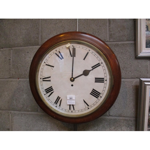 Fusee Movement Wall Clock with Pendulum