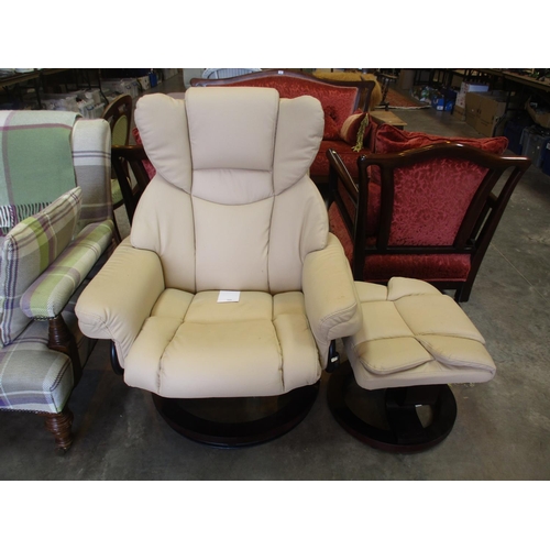 Modern Lounge Chair with Stool