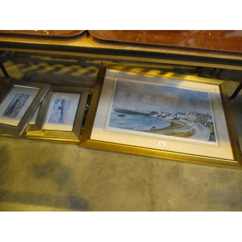 James McIntosh Patrick Signed Print of Beach Crescent, Other Pictures ...