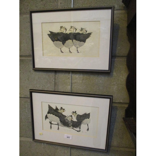 Barbara Robertson, Two Signed Prints, Three French Hens 16/16, The ...