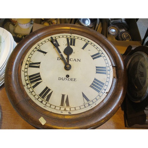Duncan Dundee Wall Clock and a Wildex Mantel Clock