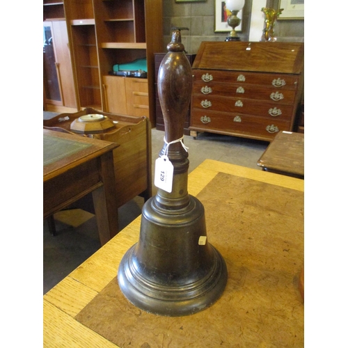 Large Hand Bell, 36cm long total, 18cm diameter