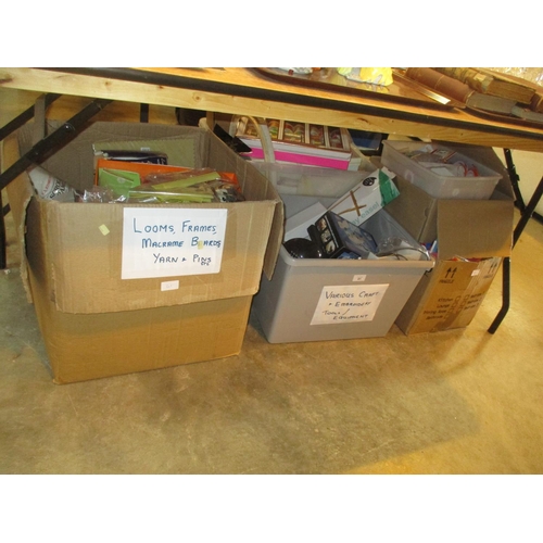 Box of Craft Materials etc