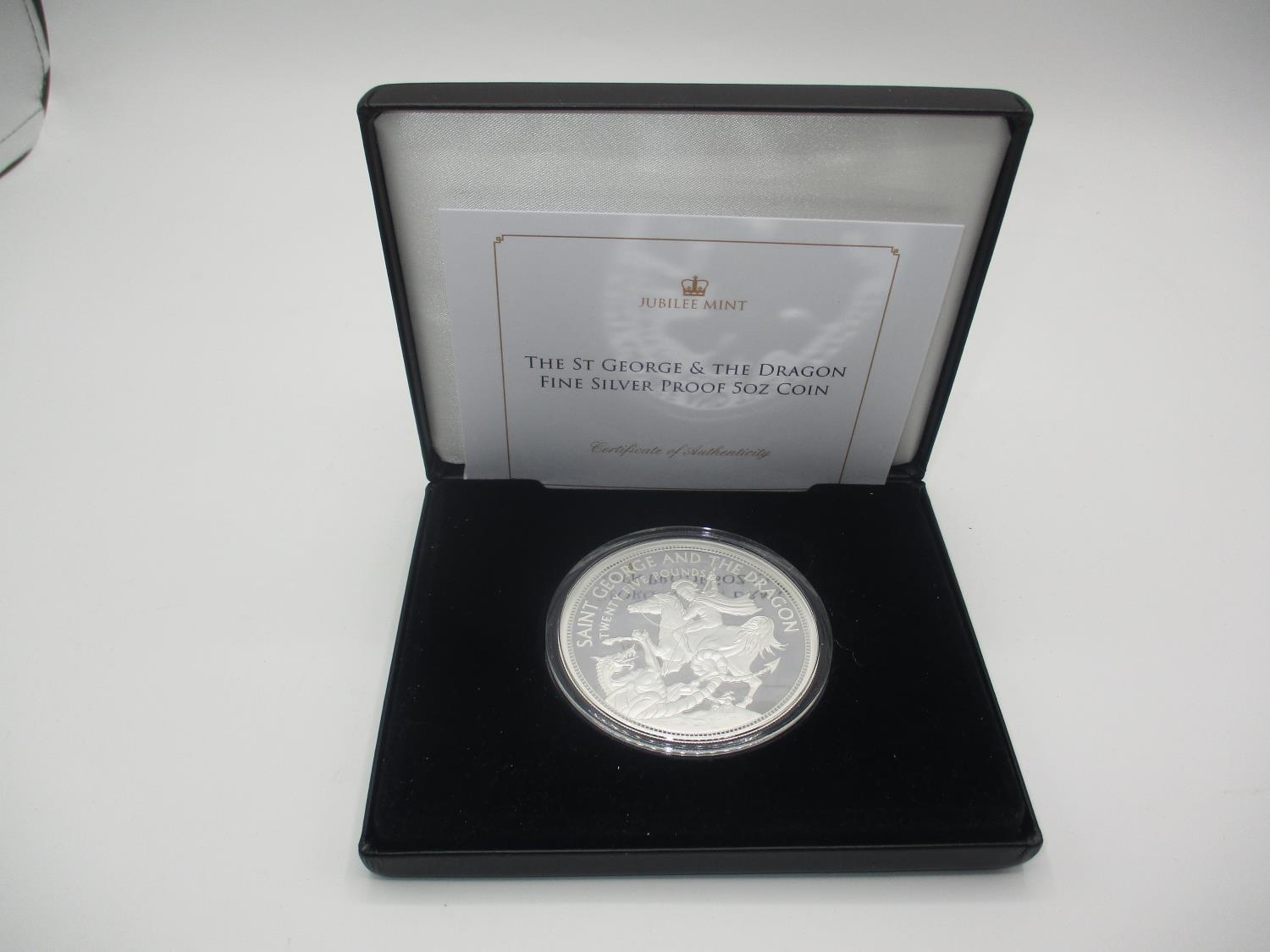 Jubilee Mint The St. George and The Dragon Fine Silver Proof 5oz Coin