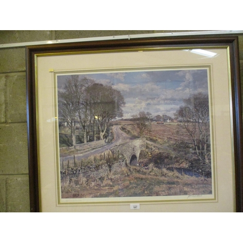 James McIntosh Patrick, Signed Print, Murroes Bridge, 267/300
