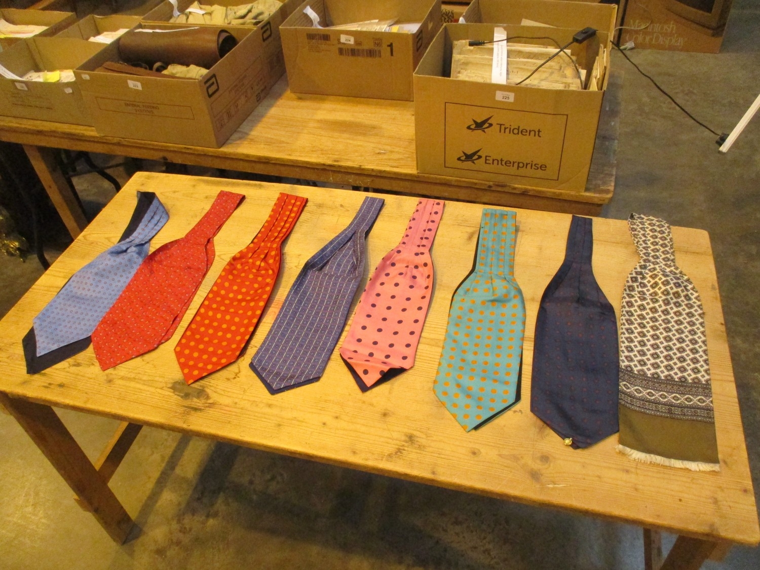 Eight Cravats of Various Designs and Various Colours (8)