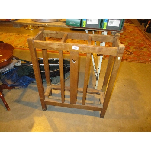 Art Nouveau Oak Stick Stand, 61x24x75cm, no drip tray