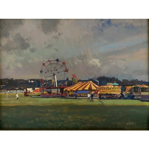 Richard Price. A signed oil on board - At The Fair Baiter Park Poole ...