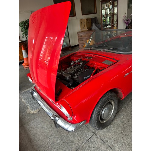 A 1962 Sunbeam Alpine Series II Sports motor car, 1725cc, two owners ...