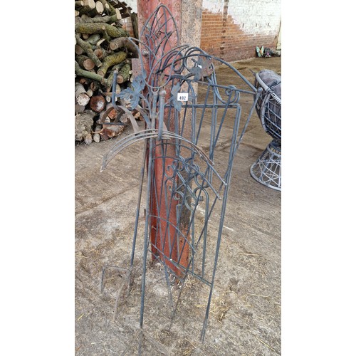 Two pairs of metal creeper trellis