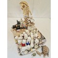 Various gloss and bisque ceramic figurines incl. wade tortoise, wade ...