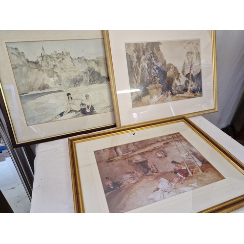 Three various William Russell prints