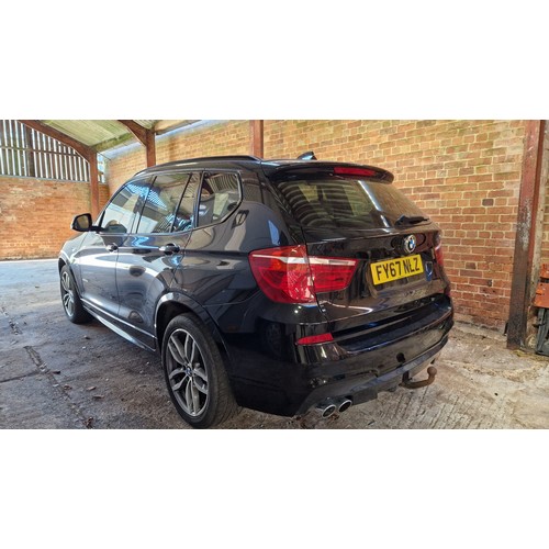 BMW X3 35D M Sport Auto 2017 5dr, in Black Sapphire with Ivory white ...