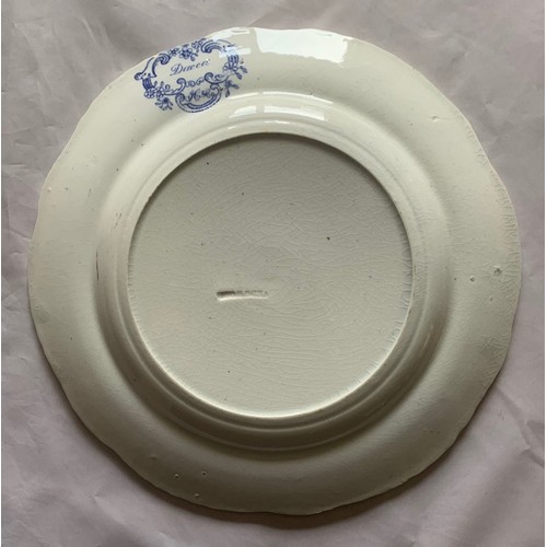 Blue and white commemorative plate of Guernsey interest by Wedgwood ...