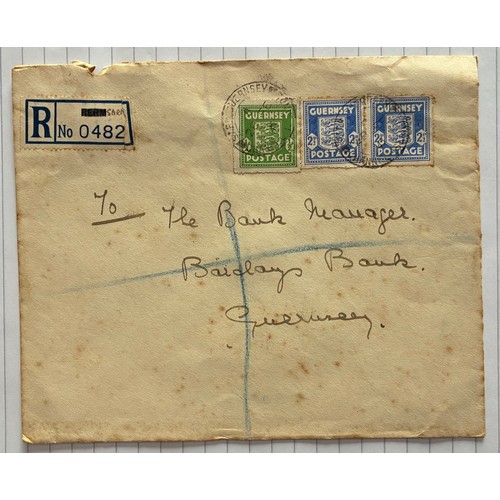 WW2 A Registered envelope posted from Sark to Guernsey during the ...