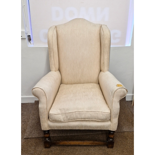 Victorian wing back chair