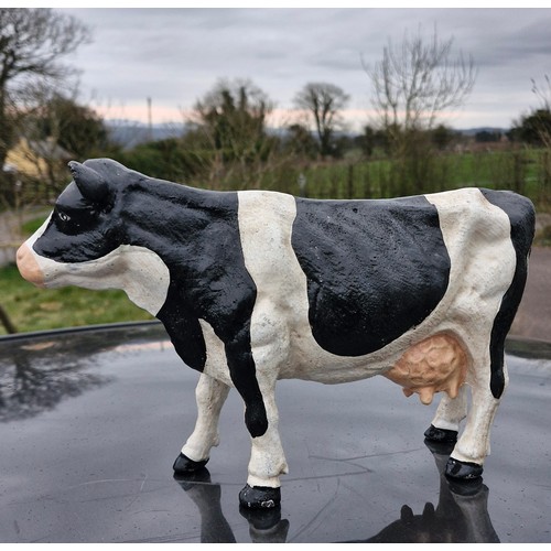 Cast iron cow garden ornament