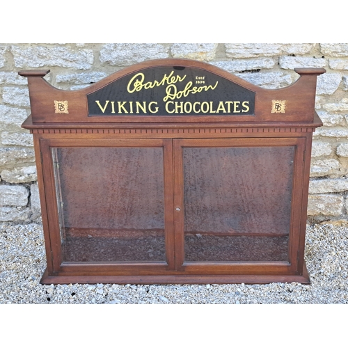A good Barker & Dobson Viking Choclates mirroed panel advertising ...