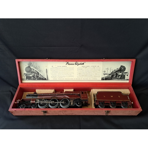 A boxed Hornby Made by Meccano Princess Elizabeth 6201 'O' guage train