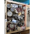 Selection of Vintage car guages, clocks, mirrors & lights