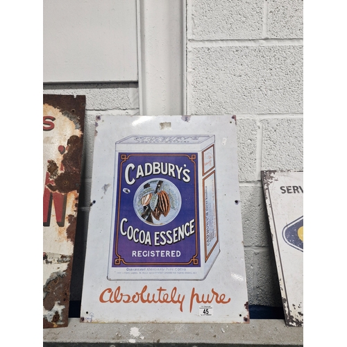 Metal Cadbury sign 61cm x 45cm