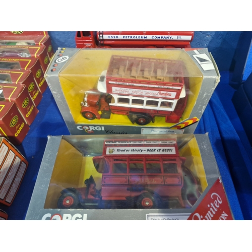 2 x Corgi Classics Vintage Buses