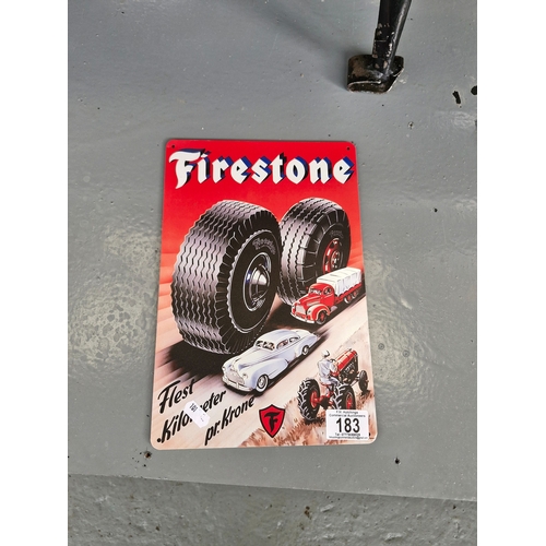 Firestone tyres tin sign 20cm x 30cm