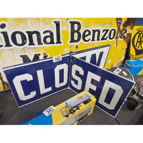 Open / closed flap sign 50cm x 20cm