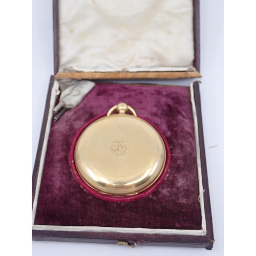 A rare 18ct gold Irish gents pocket watch by John Donegan of Dublin ...