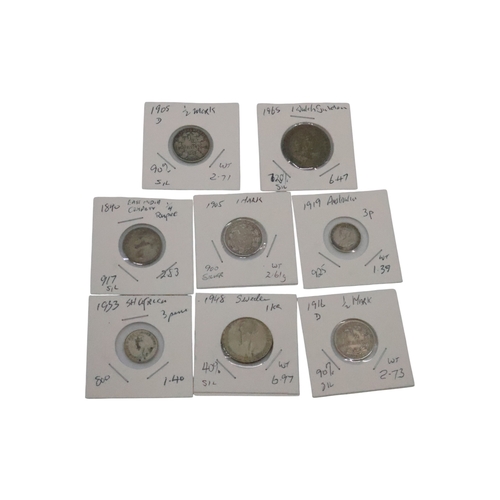 A collection of coins (total weight including packaging 41 grams)