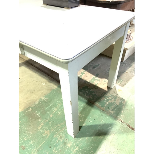 A large formica topped pine table mid century C.1970’s kitchen table ...