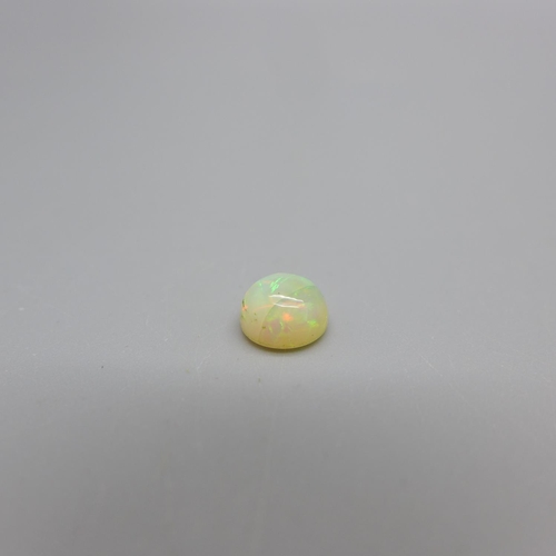 An unmounted opal, 1.21cts, a/f