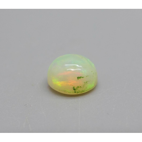 An unmounted opal, 1.21cts, a/f